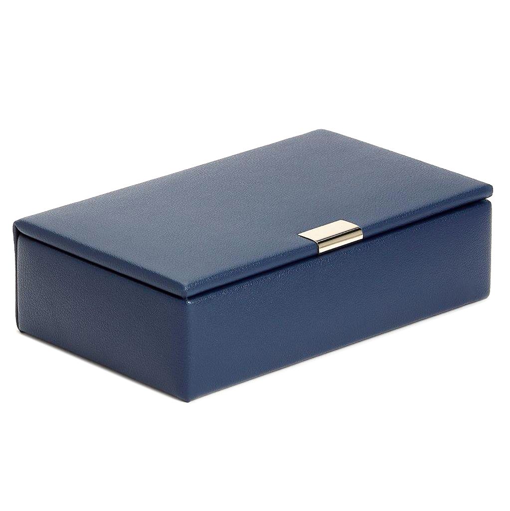 WOLF Heritage 8 Piece Cufflink Box Navy 290217 – Time Machine Plus
