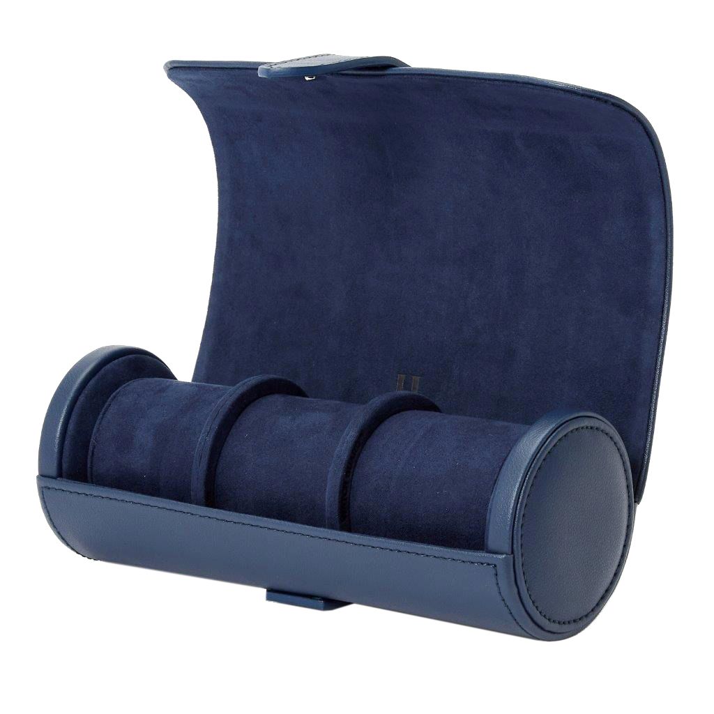 WOLF Heritage Triple Watch Roll Navy 305617 – Time Machine Plus