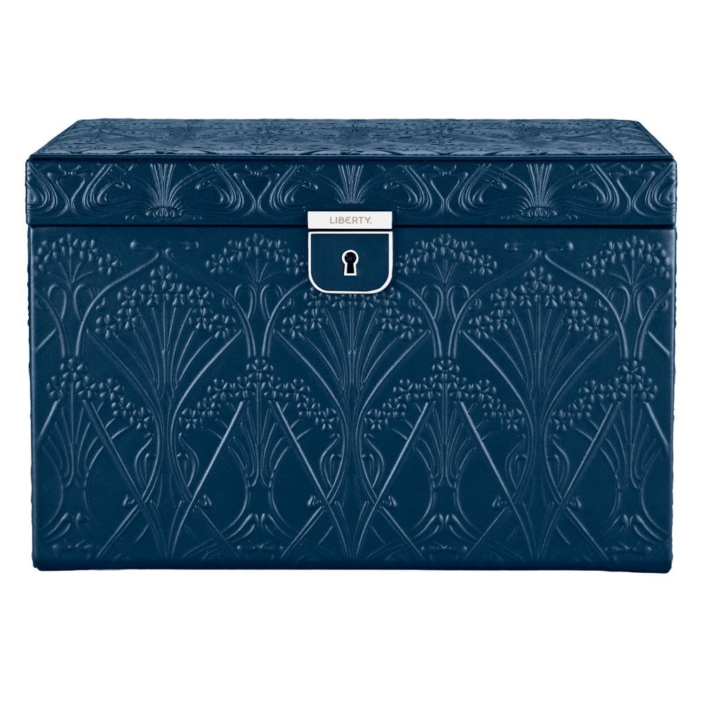 WOLF X LIBERTY All Over Ianthe Large Jewelry Box - Navy 381017 – Time ...