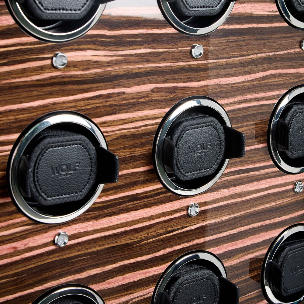 WOLF Roadster 12 Piece Watch Winder Cabinet Black 478656 – Time Machine ...