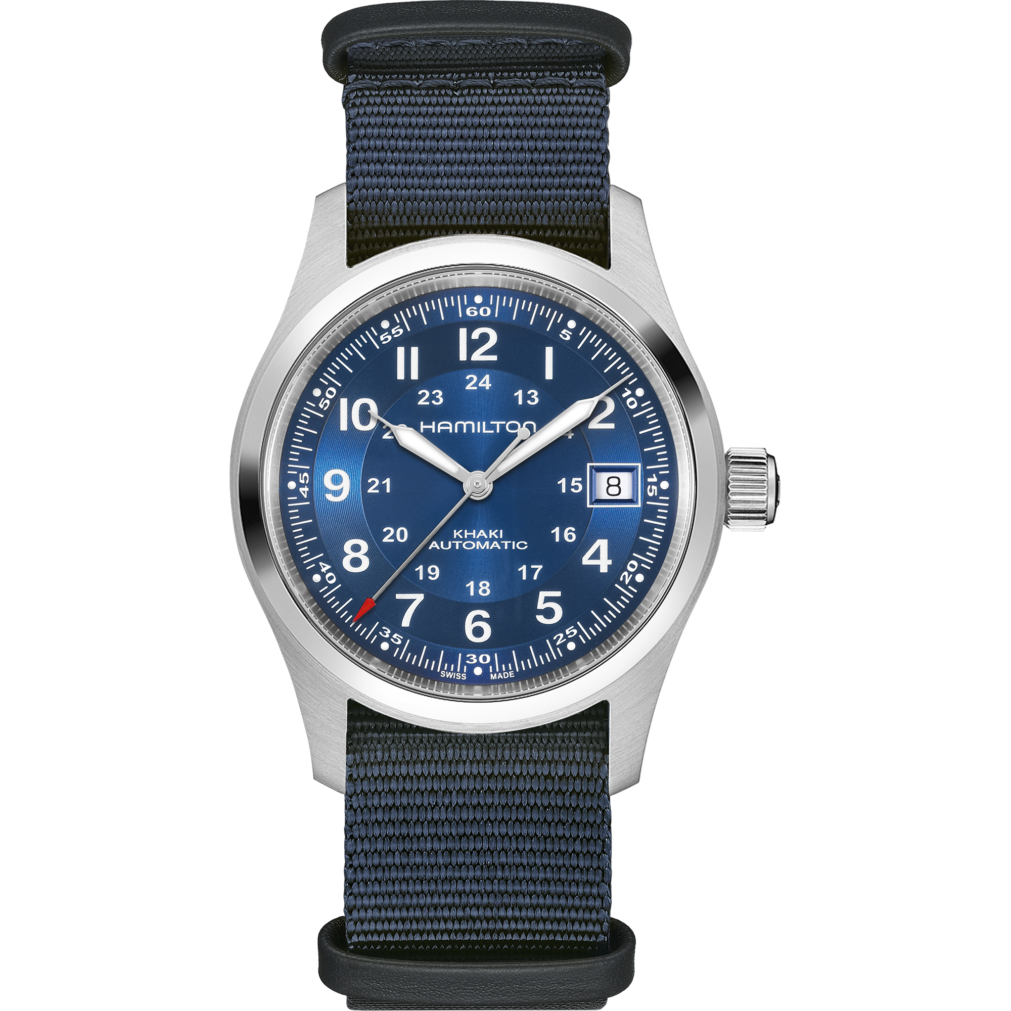Hamilton Khaki Field Auto 38mm Blue Dial Men's Watch H70455940 – Time ...