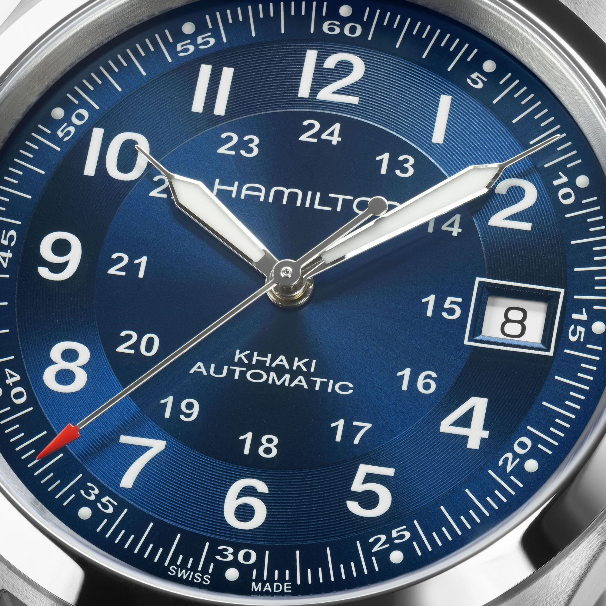 Hamilton Khaki Field Auto 38mm Blue Dial Men's Watch H70455940 – Time ...