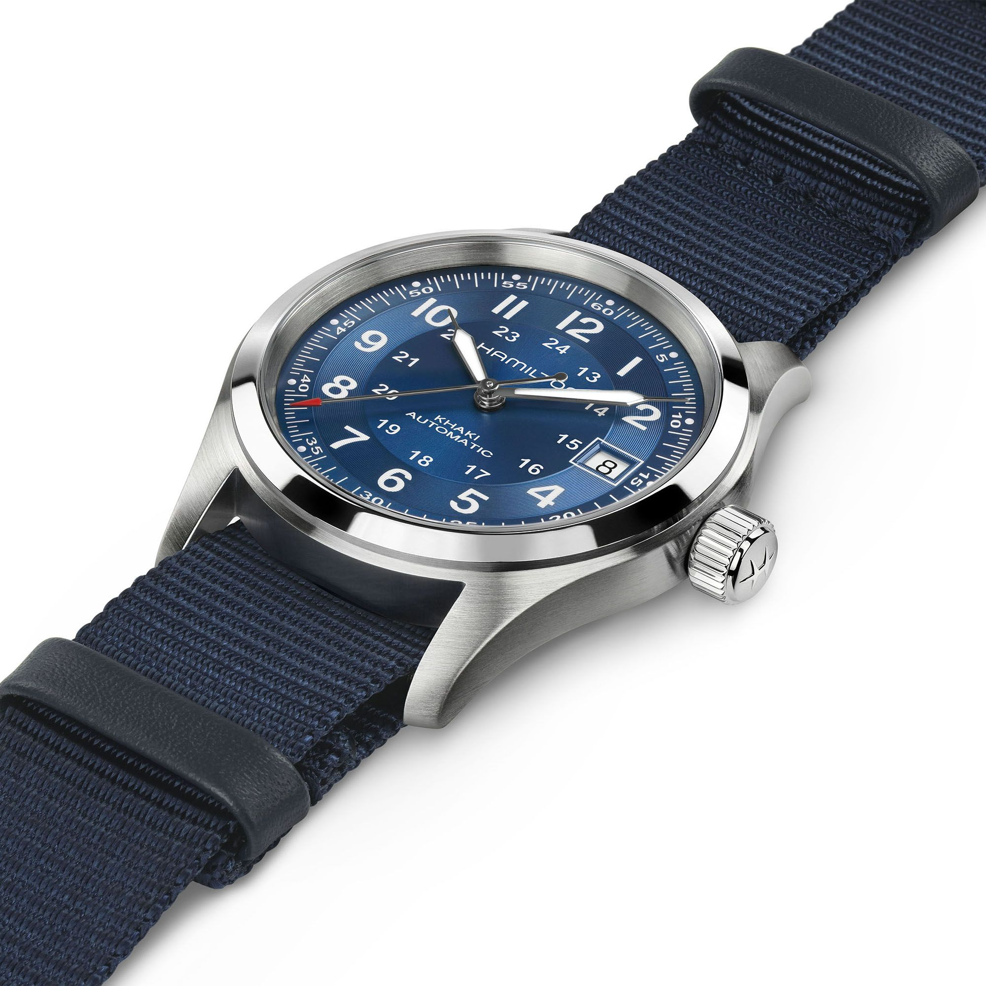 Hamilton Khaki Field Auto 38mm Blue Dial Men's Watch H70455940 – Time ...