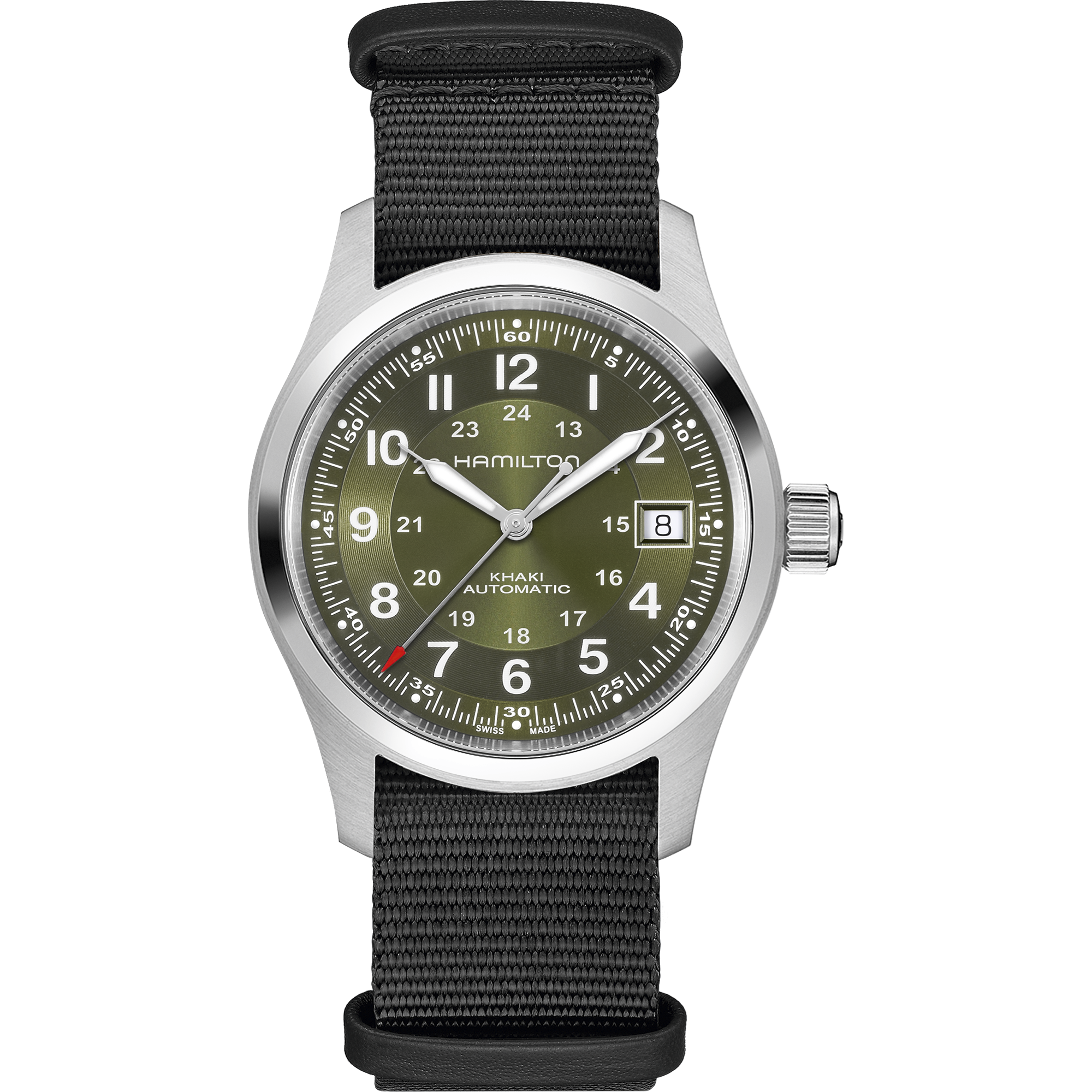 Hamilton Khaki Field Auto 38mm Green Dial Men's Watch H70455960 – Time ...