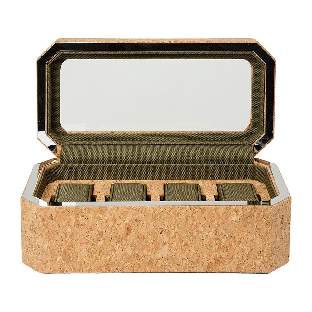 WOLF Cortica 4 Piece Watch Box Cork 668261 – Time Machine Plus