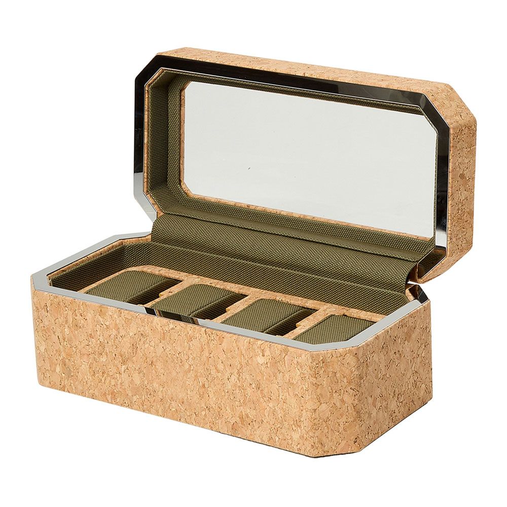WOLF Cortica 4 Piece Watch Box Cork 668261 – Time Machine Plus
