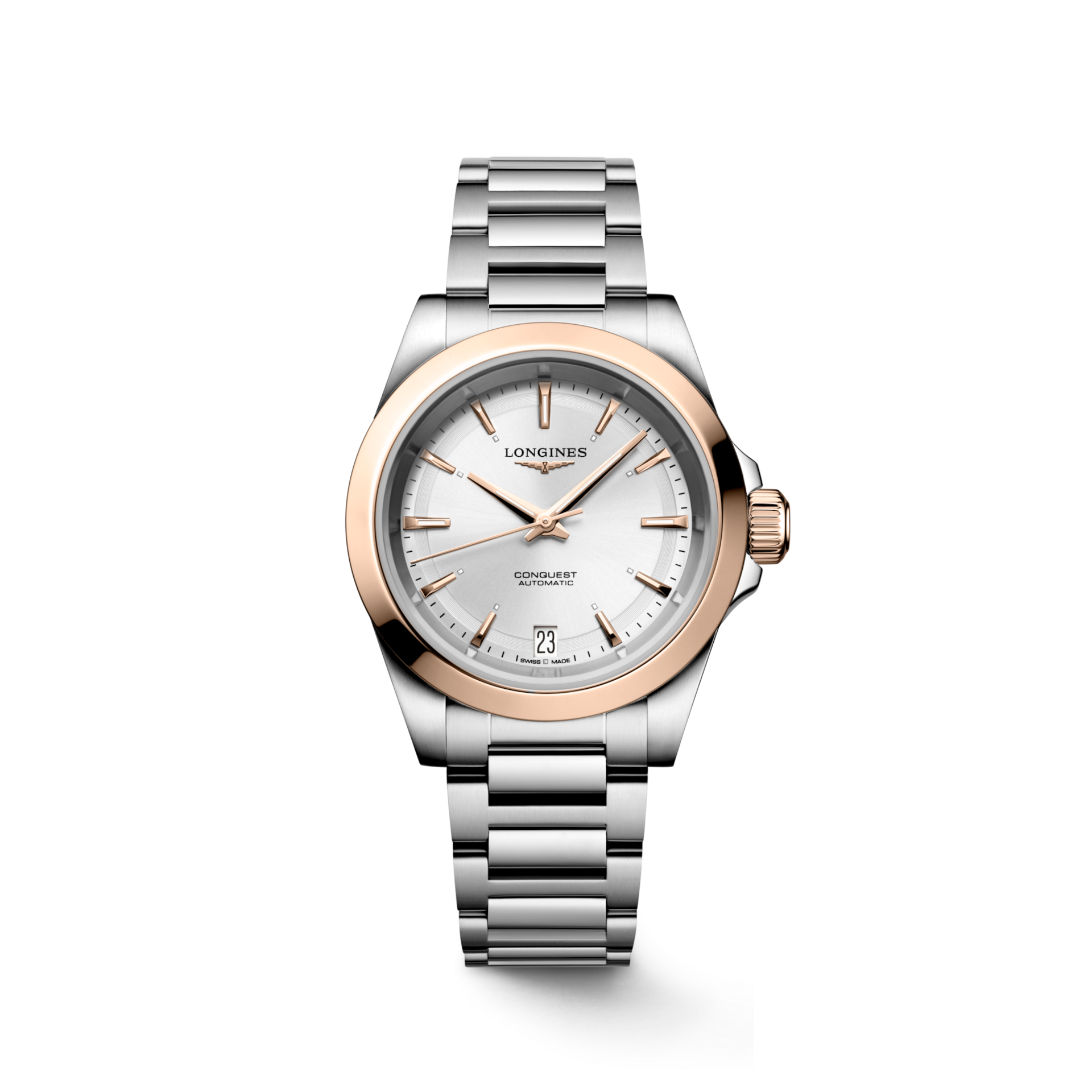 Longines Conquest 34mm Sunray Silver Dial Women's Watch L34305726 ...